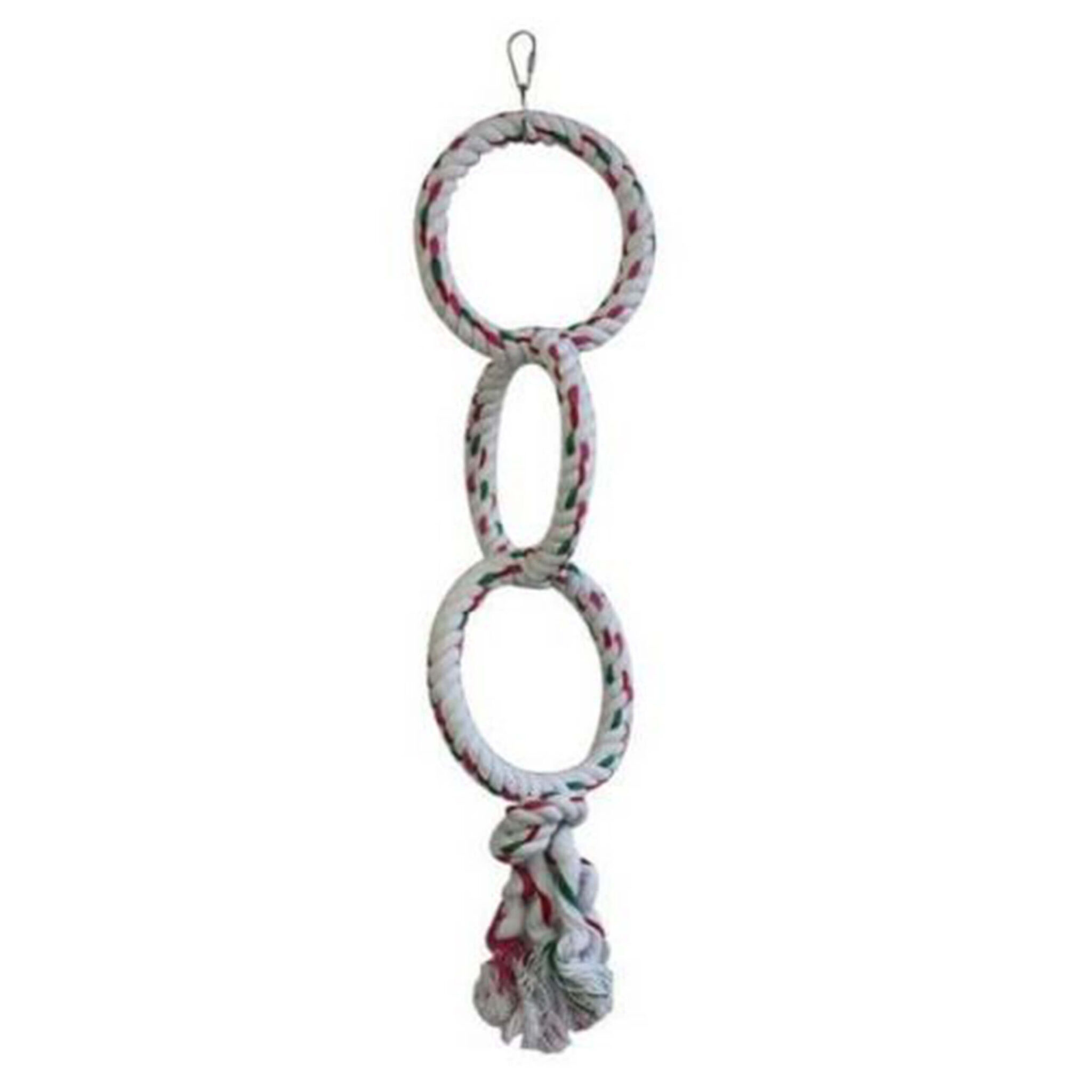 Triple Rope Ring Bird Toy | Breeders Secret Bird Products