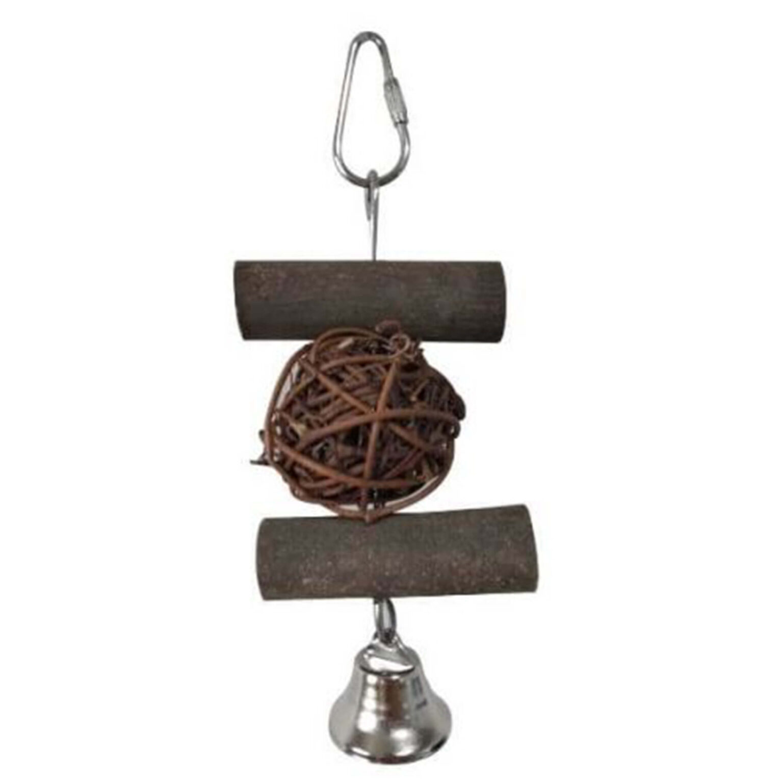 Ball Wood Bell Natural Bird Toy | Breeders Secret Products