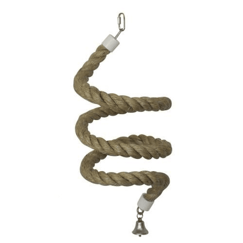 Natural Spiral Rope Bird Toy | Breeders Secret Bird Products