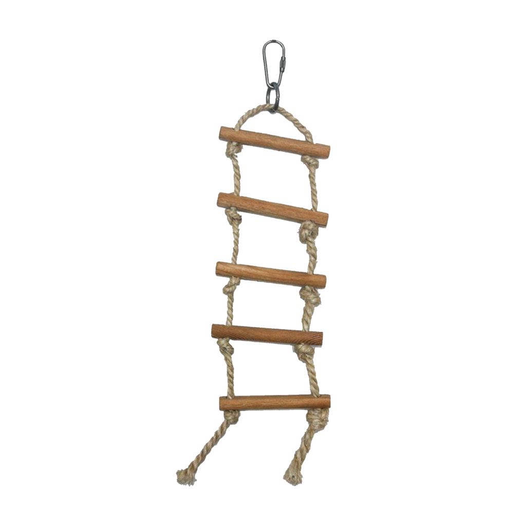 Wood Rope Bird Ladder | Breeders Secret Bird Products